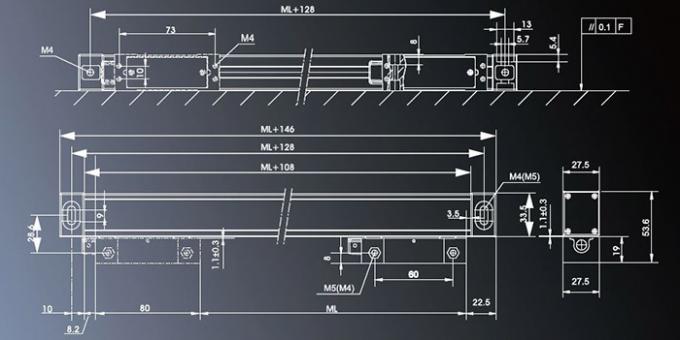 3 Axis Measuring Tools Lathe Grinding Machine Optical Linear Encoders