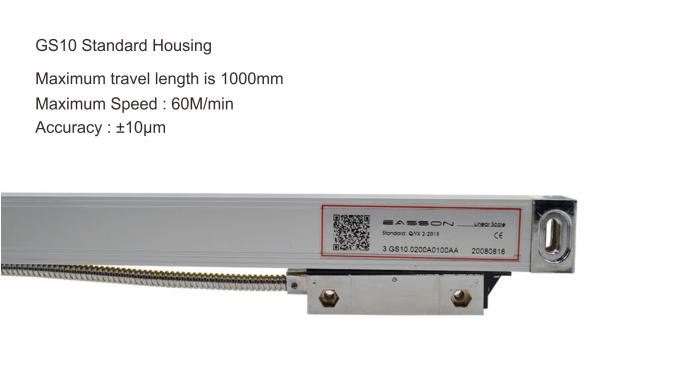 Easson GS10 50-1250mm Glass Optical Linear Encoders Dro Scale