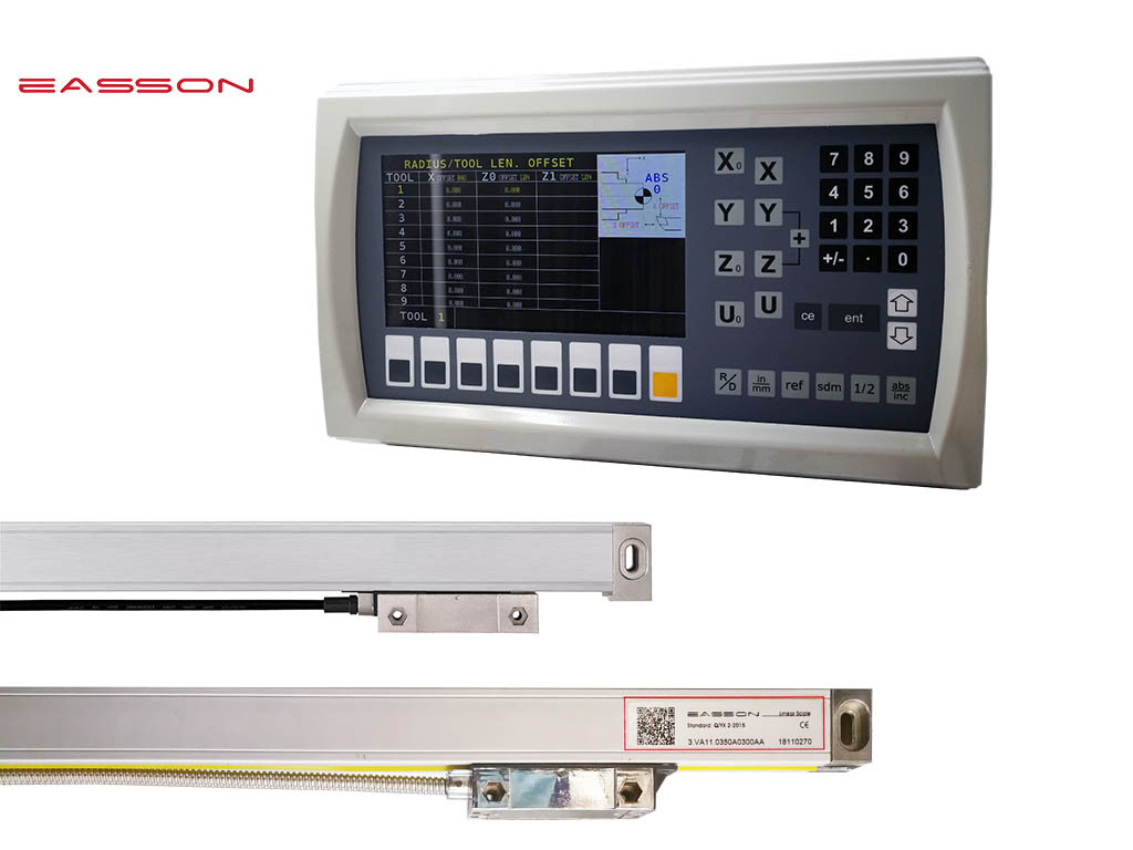 Glass Scale Dro Easson ES 14B 3 Axis LCD Optical Linear Encoders
